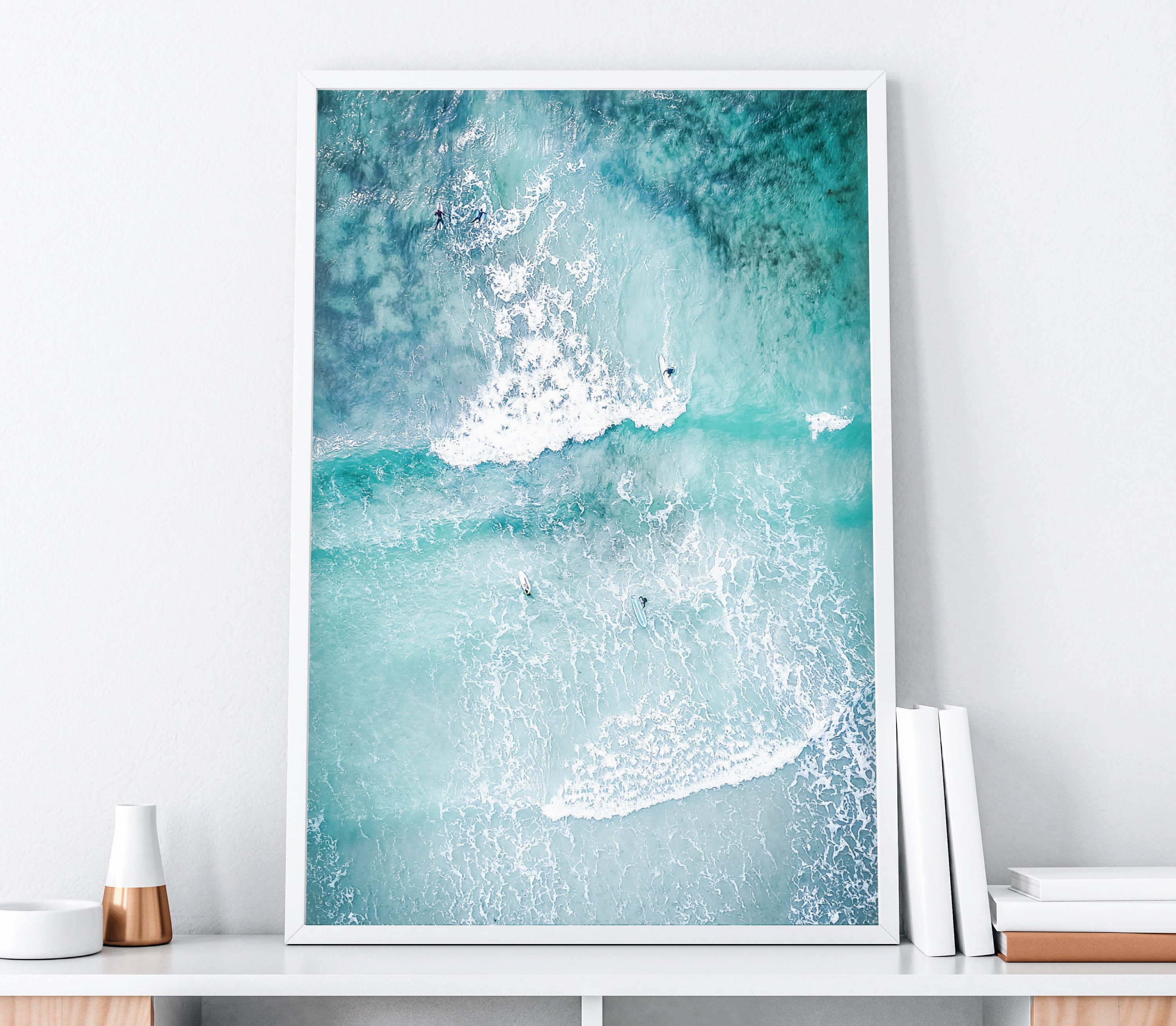 Ocean Art Print Ocean Poster Surf Art Print Beach Surf