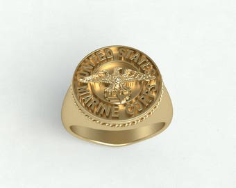 Military signet ring | Etsy