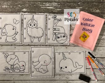 Easter Bunny Reusable Coloring Book Page nineFelt and Vinyl