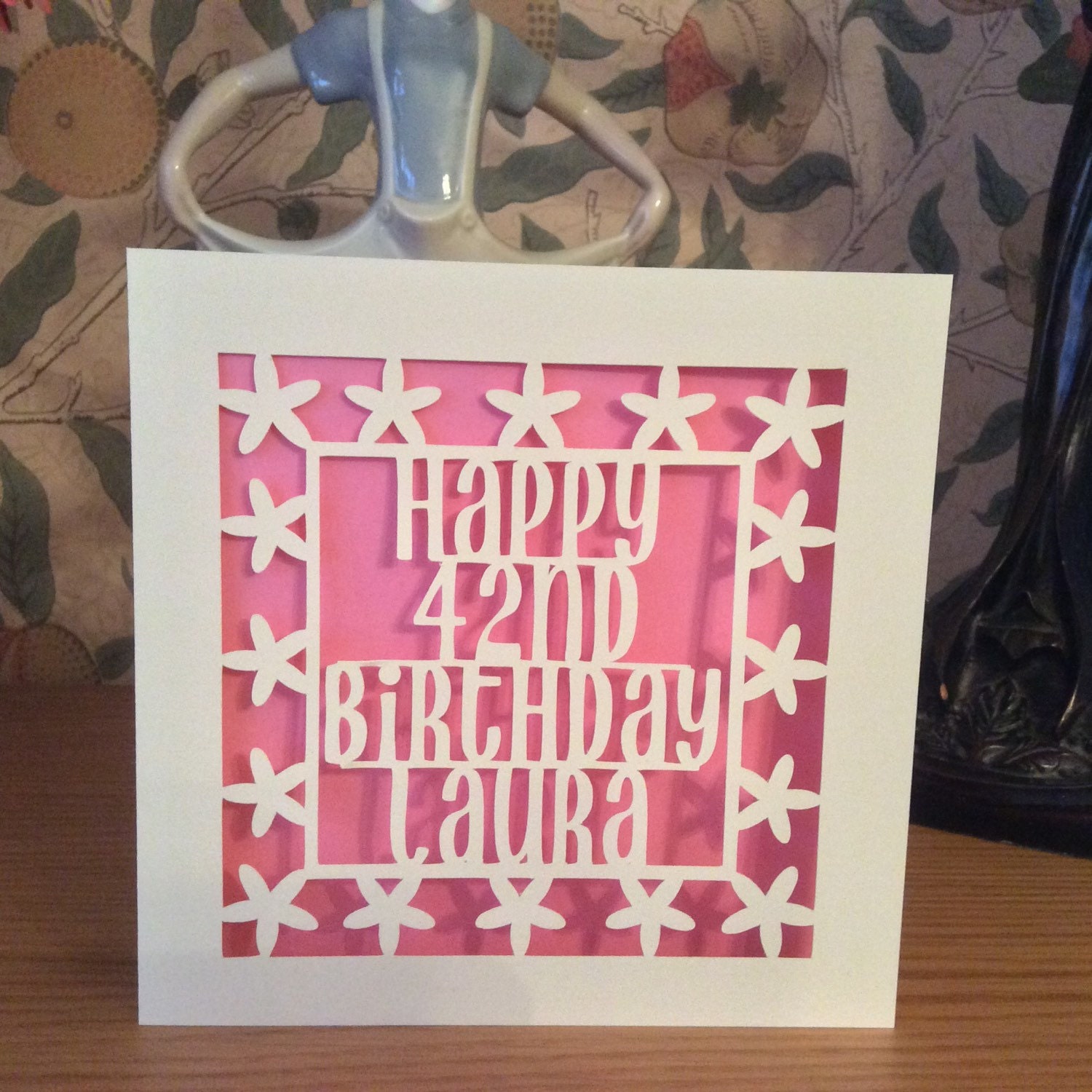 Papercut Personalised Birthday Card 1st 13th 16th 18th