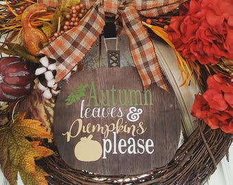 Outdoor fall signs | Etsy
