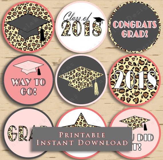 Graduation Cupcake Toppers Printables