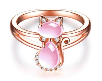 Cat wedding ring | Etsy