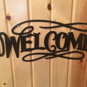 Metal welcome signs | Etsy