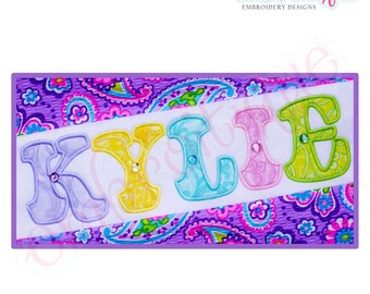 Maisie Monogram Font Set 4 and 5 Machine