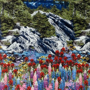 Mountain fabric | Etsy