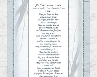UNCOMMON LOVE Wedding Poem by Terah Cox