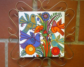 Ceramic tile trivet | Etsy