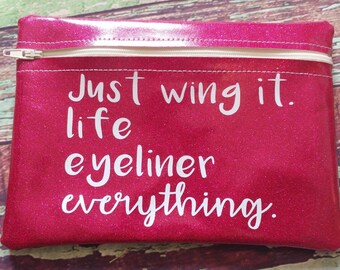 NEW inspirational quote zipper bags B