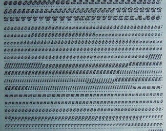 Rub on letters | Etsy