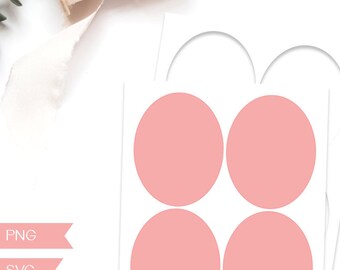 Oval frame svg | Etsy