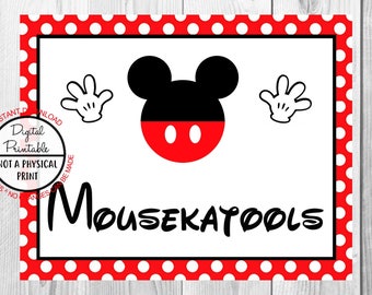 Mousekatools sign | Etsy