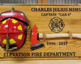 Personalized Firefighter Axe Large size FREE SHIPPING