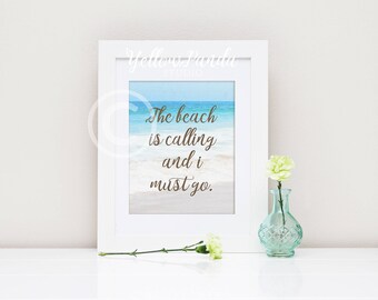 Beach word art | Etsy