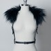 SENTINEL HARNESS Post Apocalyptic Harness Belt Fur Collar