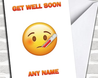 Emoji get well soon | Etsy