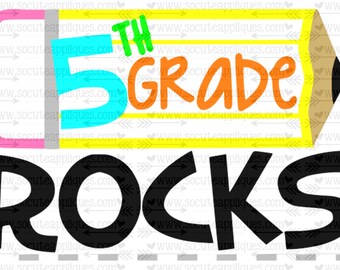 5th grade rocks | Etsy