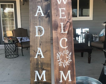 Wooden welcome sign | Etsy