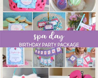 Spa party printable | Etsy