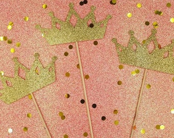 Gold glitter decor | Etsy