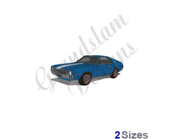 Amc Amx Muscle Car Machine Embroidery Design