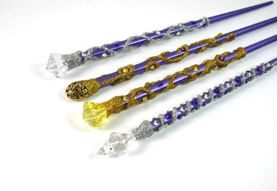Metallic Purple Wand Magic Wand Wizard Wand Fairy Wand Witches