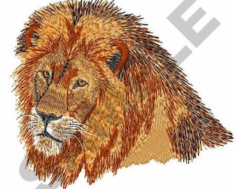 Lion embroidery | Etsy