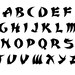 Karate Font Vectors Alphabet cutting files.
