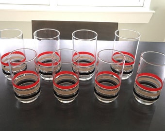 Striped glassware | Etsy