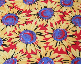 Large floral fabric | Etsy