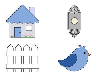Digital Clipart Home Tweet Home Cute Birds Clip art for