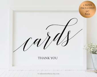 Printable cards sign | Etsy