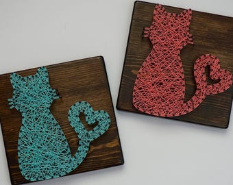 Cat string art | Etsy