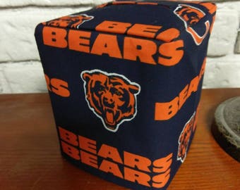 Laser-Cut Tissue Box Cover Chicago Bears Football Theme