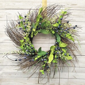 Blueberry wreath | Etsy