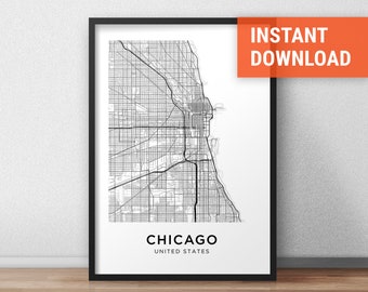 Chicago wall art | Etsy