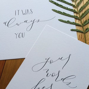 Calligraphy quote | Etsy