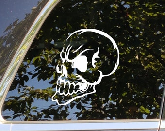 Skull bike stickers | Etsy