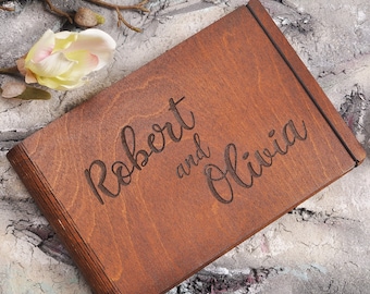 Guest book wood | Etsy