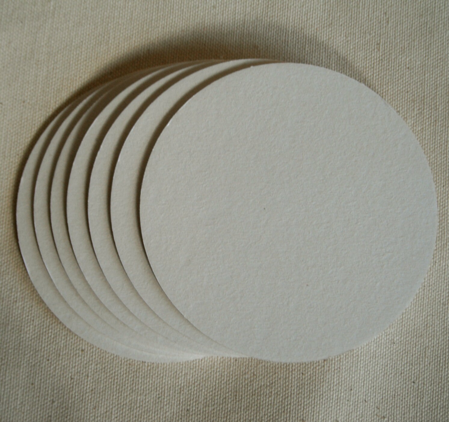 100 BLANK COASTERS round 3.5 inch Heavy weight 2 mm for decorating ...