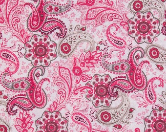 Brown paisley fabric | Etsy