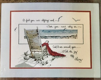 Beach cross stitch | Etsy