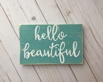 Hello beautiful | Etsy
