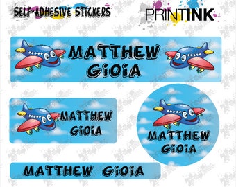 Airplane name tags | Etsy