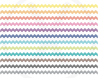 Zig zag borders | Etsy