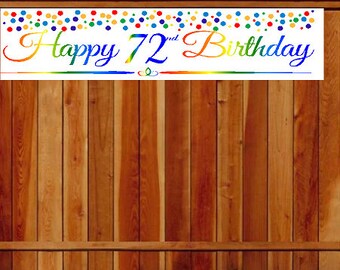 72nd birthday | Etsy