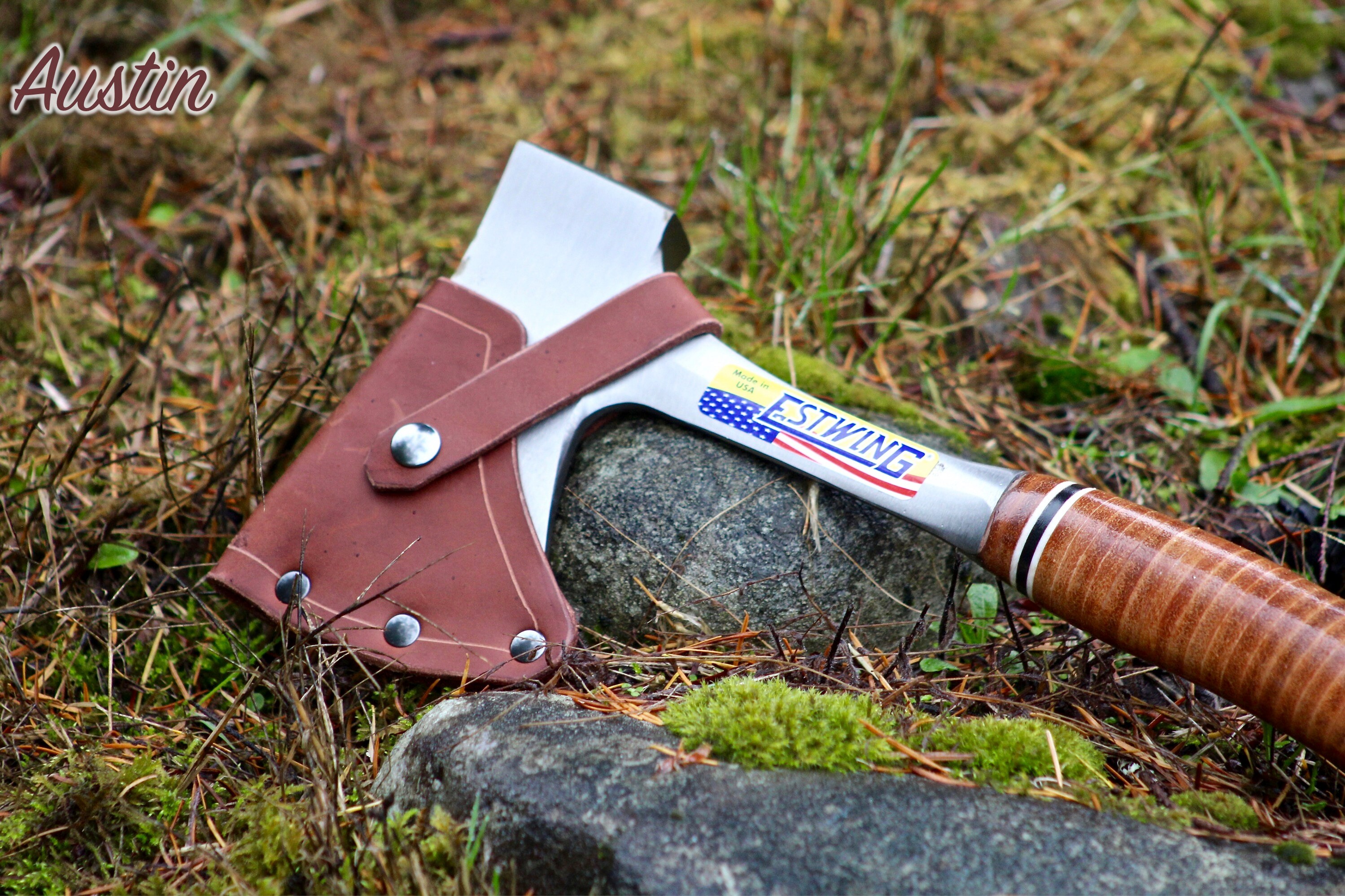 Leather Axe Sheath for Estwing Sportsman's Axe Series (for 12-inch and ...