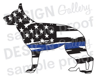 Police dog svg | Etsy