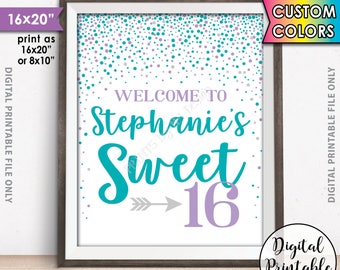 Sweet 16 sign | Etsy