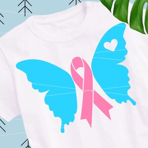 Pink ribbon svg | Etsy